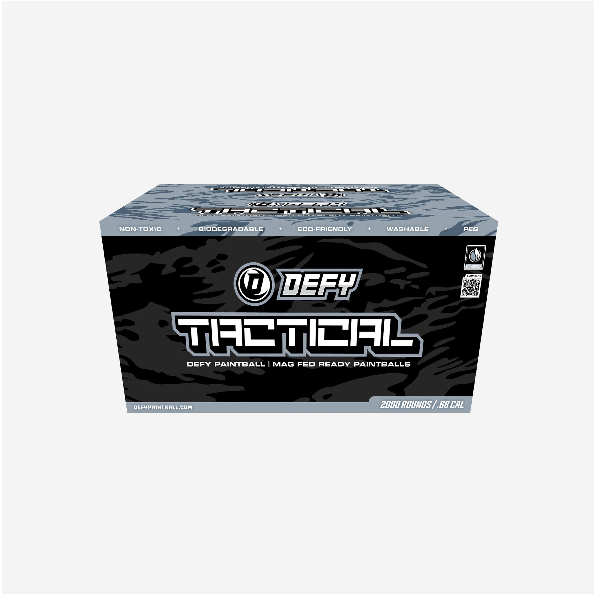 Defy TACTICAL Paintballs | Black Shell Practice Paintballs for Mag-Fed ...