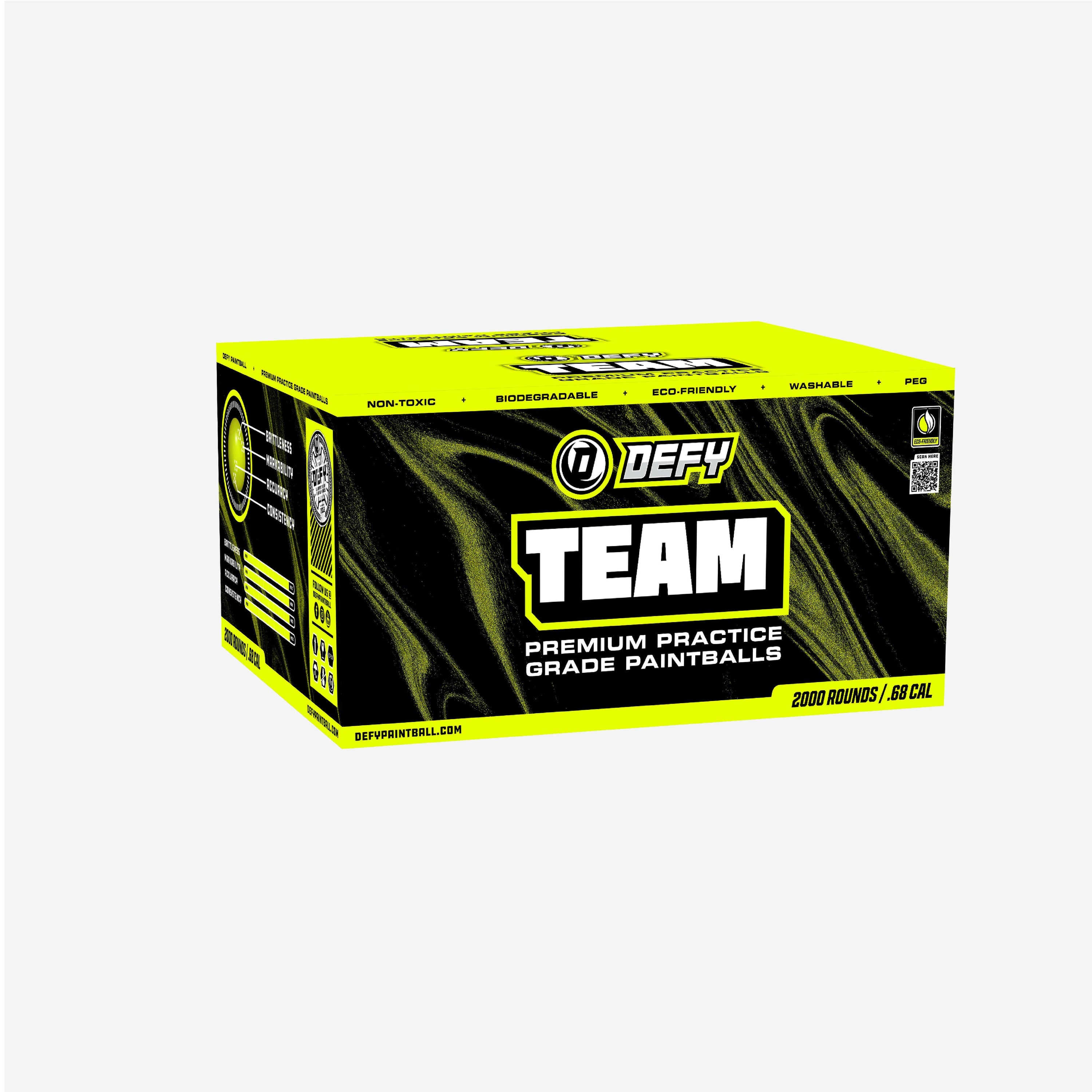 Defy TEAM Paintballs | Bright Practice Paintballs for Team Drills & Rec ...
